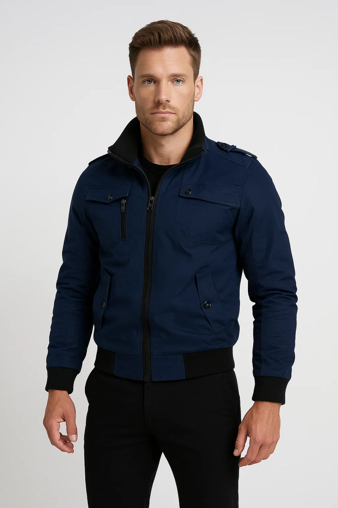 Veste Homme | Blouson Zippé à Poches | Fonctionnelle, Moderne et Chaud – Atelierlune